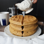 coffee waffles with mocha ganache | The Baking Fairy - The Baking Fairy