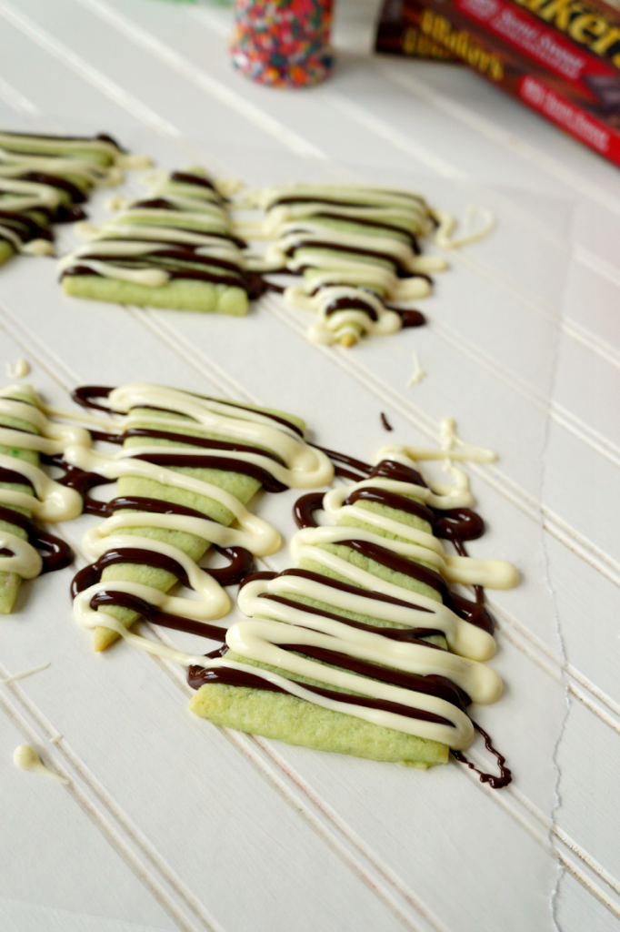 cut-out christmas tree cookies - The Baking Fairy