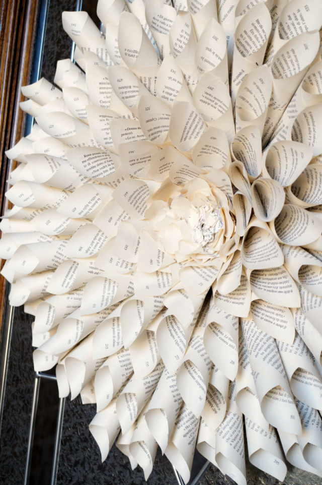 book page wreath - The Baking Fairy
