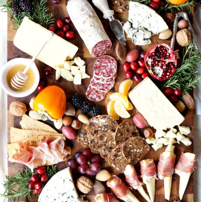 winter harvest cheese board - The Baking Fairy