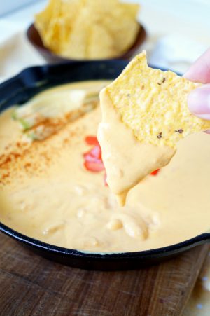 6-ingredient traditional yellow queso - The Baking Fairy