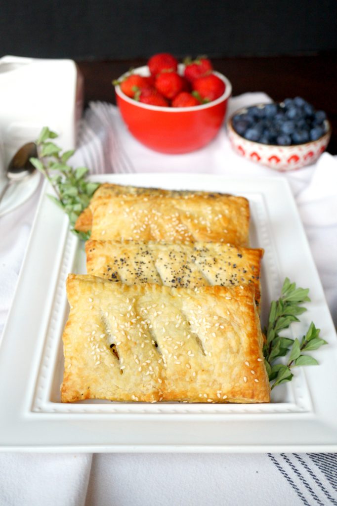 vegan tofu scramble breakfast pockets - The Baking Fairy