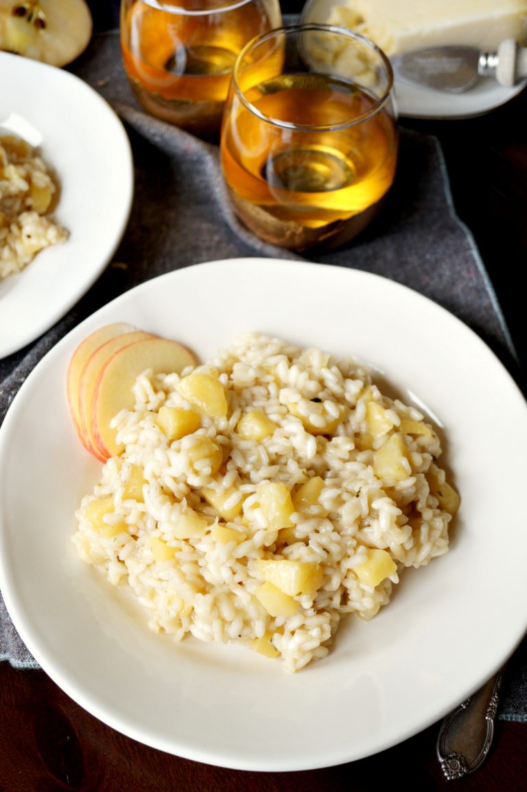 smokey apple gouda risotto - The Baking Fairy