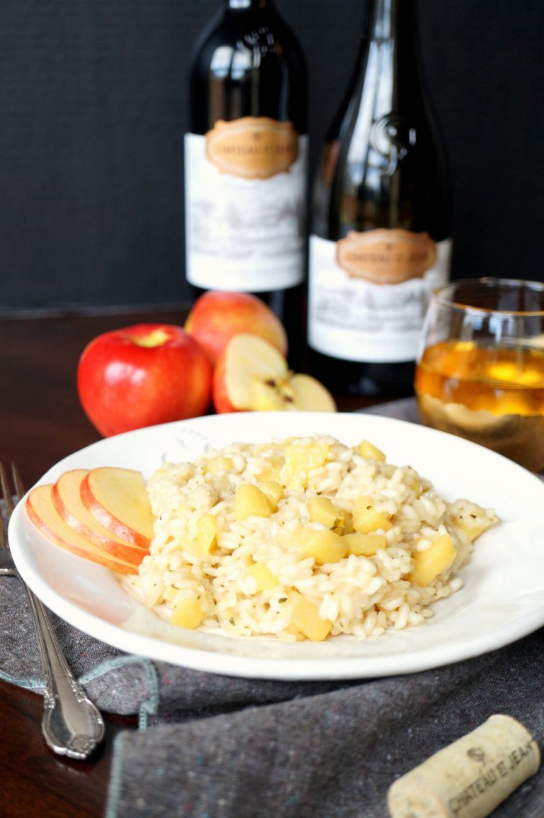 smokey apple gouda risotto - The Baking Fairy