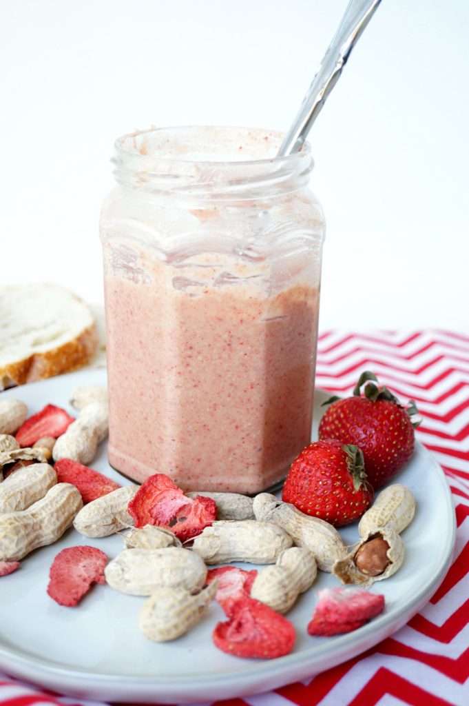 homemade strawberry peanut butter - The Baking Fairy