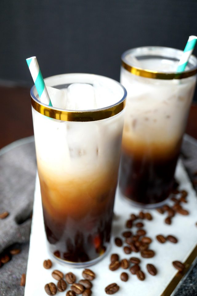 small batch vanilla cinnamon cold brew latte - The Baking Fairy