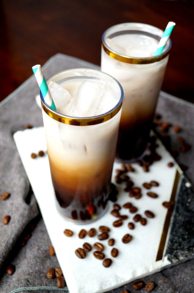 small batch vanilla cinnamon cold brew latte - The Baking Fairy