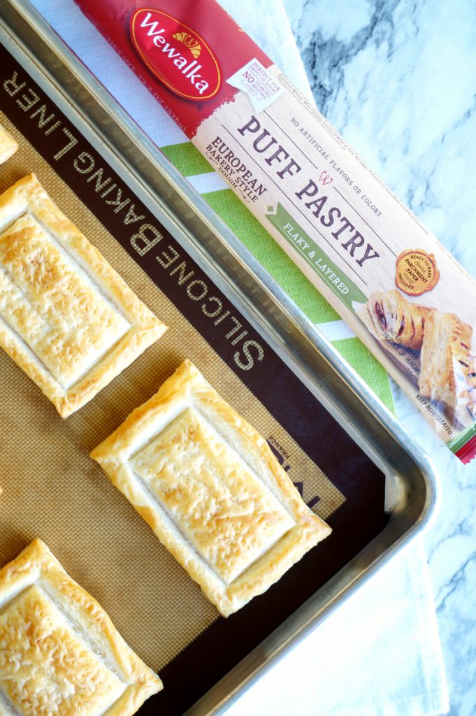 avocado toast puff pastry squares - The Baking Fairy