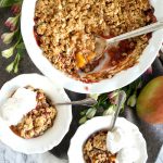 vegan mango raspberry crumble | The Baking Fairy - The Baking Fairy