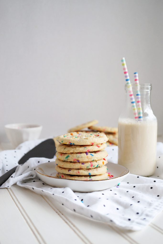 vegan confetti sugar cookies - The Baking Fairy