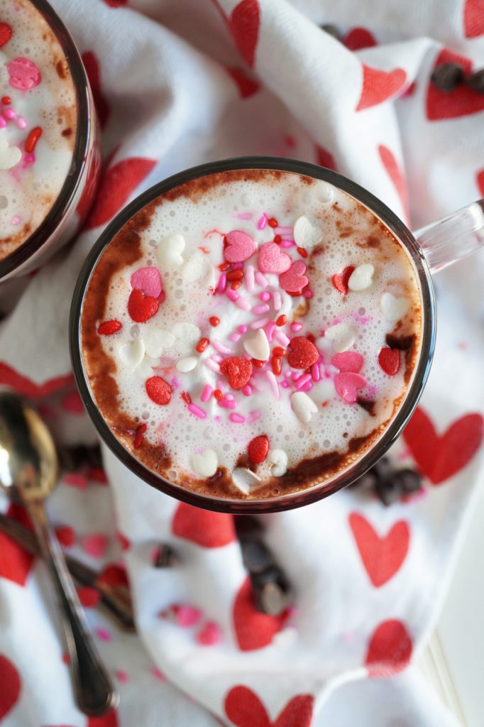vegan red velvet hot cocoa - The Baking Fairy